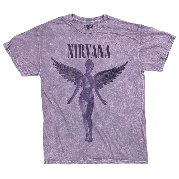 NIRVANA | Shirts | Nirvana Official Merchandise Utero Angel Distressed ...
